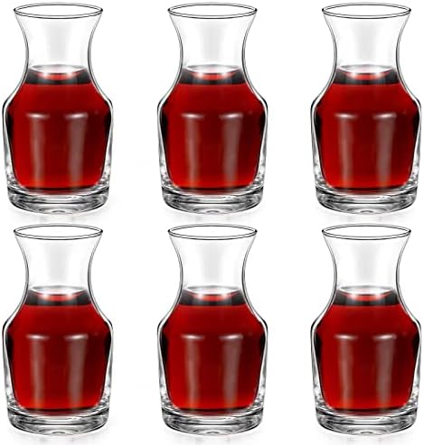 Single Serving Wine Carafe Glass Mini Carafe Individual Wine Decanter ...