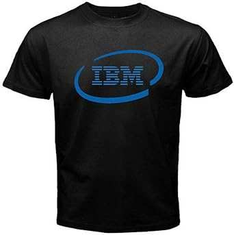 New IBM International Business Machines Logo Men's Black T-Shirt Size S ...