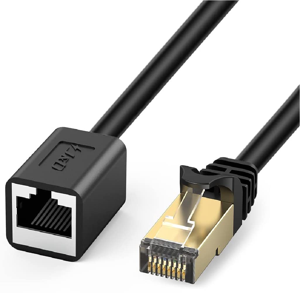 FEDUS Cat8 Ethernet Extension Cable RJ45 Shielded Male to Female LAN ...