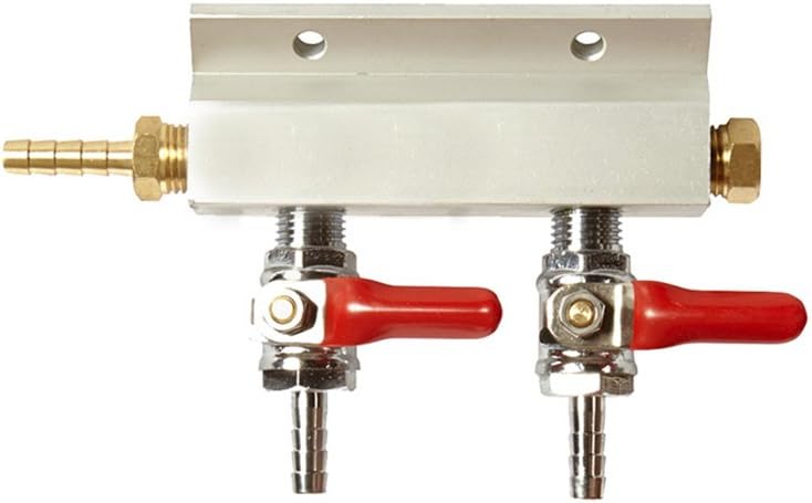 Amazon.com: Two Way Compressed Gas Manifold Gas Line Splitter: Home ...