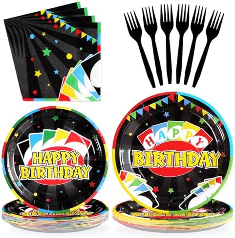Amazon.com: Grencian 96 Pcs Card Game Birthday Party Decorations Game ...