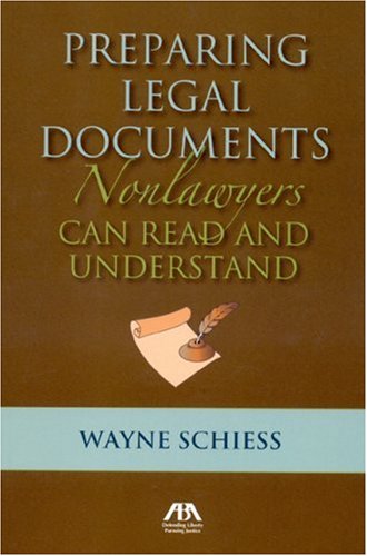 Amazon.com: Preparing Legal Documents Nonlawyers Can Read and ...