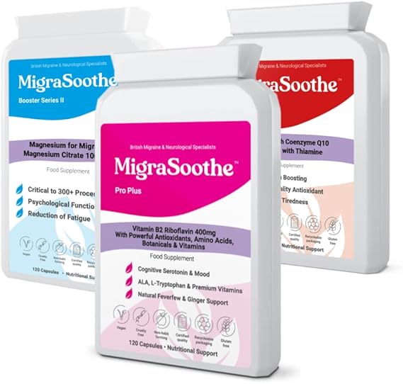 MigraSoothe Pro Version Migraine & Mood Triple Pack - Riboflavin ...