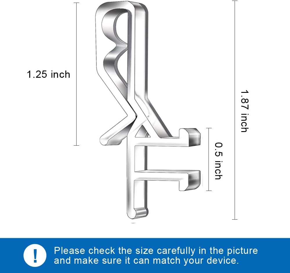 Buy Hidden Channel Valance Clips, 1-7/8inch Clear Plastic Valance Clips ...
