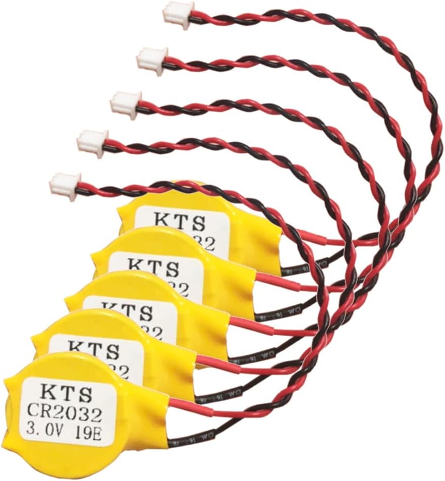 Original KTS CR2032 CR2032W 3V Lithium Battery CMOS Computer Motherboard Battery (5-Pack ...