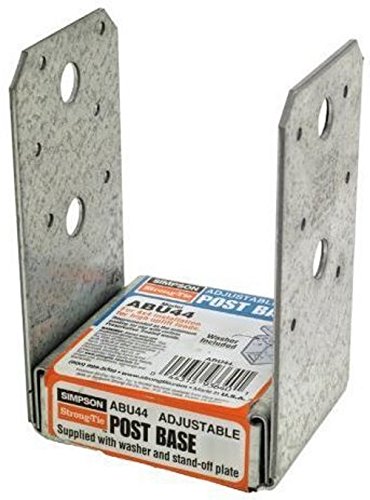 Amazon.com: Simpson Strong Tie ABU44 16-Gauge 4x4 Adjustable Post Base ...