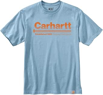 Amazon.com: Carhartt Men's 105754 Relaxed Fit Heavyweight Short-Sleeve ...