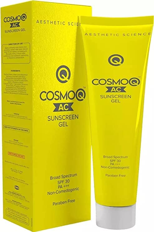 Cosmoq Ac Sunscreen Gel 60gm SPF 30 PA+++ (PACK 1) : Amazon.in: Beauty
