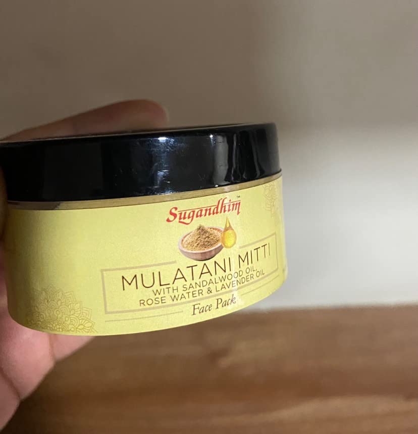 Sugandhim Multani Mitti & Rose Water (100ml) Natural Blend, Instant ...