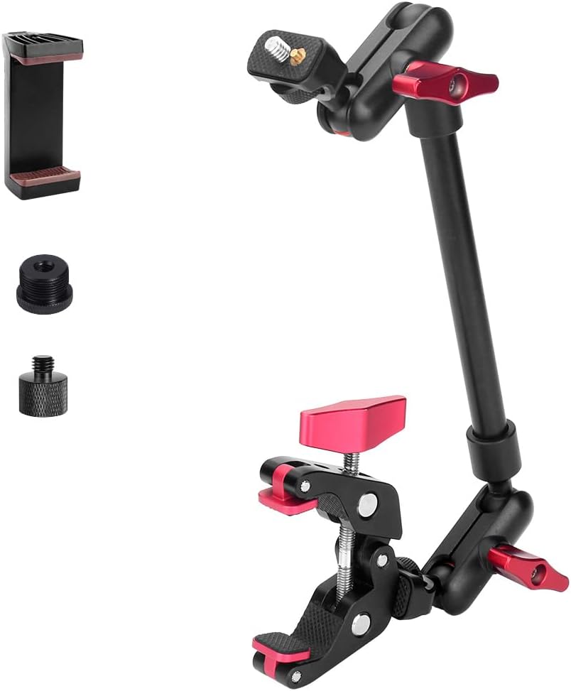 Amazon.com: JEBUTU 13"/34cm Magic Arm w Clamp, Camera Mount & Clamp w 1 ...