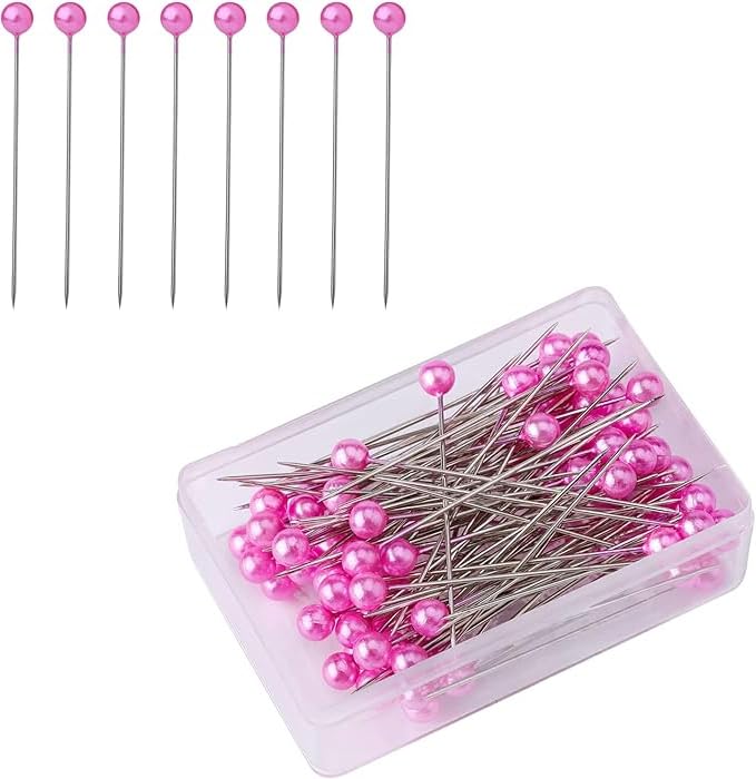 Pearl Head Pins for Hair Women Clothes Hijab Scarf Sewing Tailoring ...