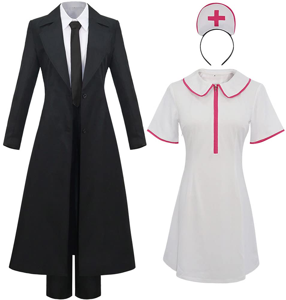 Buy Topcos Makima Cosplay Chainsaw Man Suit Nurse Uniform Dress Makima ...