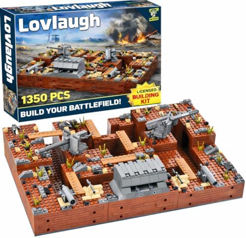 Amazon.com: WW2 Military Trench Fortress Building Set（1350 pcs）Military ...