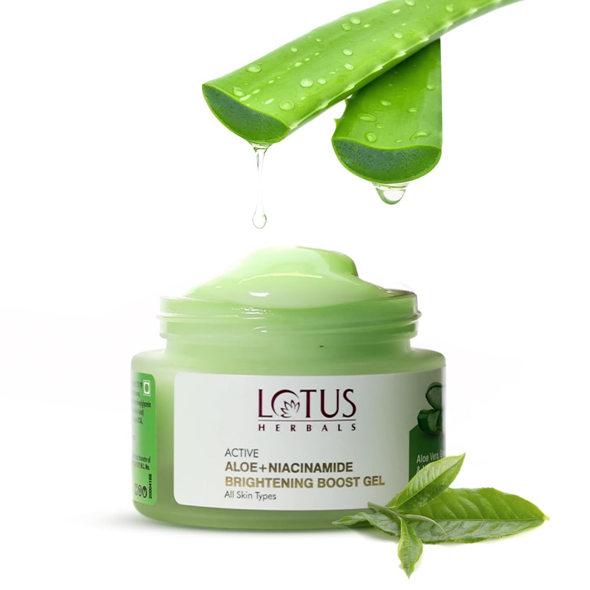 Lotus Herbals Active Aloe + Niacinamide Brightening Boost Gel ...