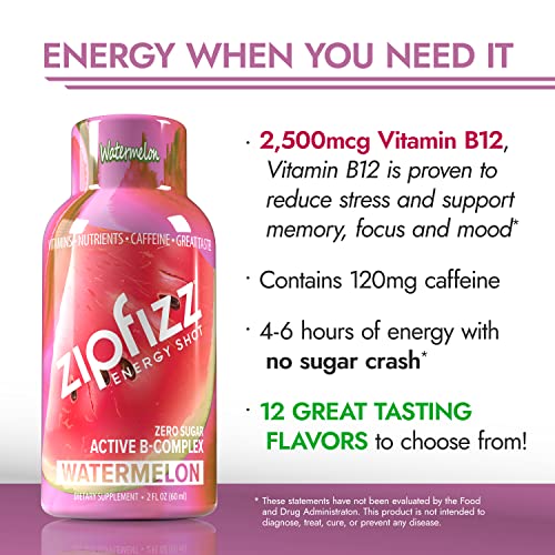 Snapklik.com : Zipfizz 2oz Energy Shot - Watermelon Flavor | Hydrating ...