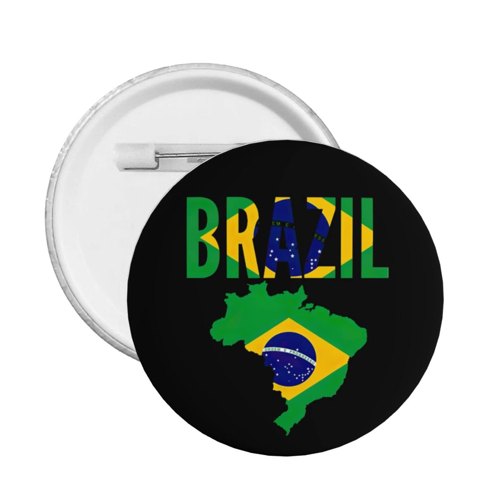 Brazil Flag Button