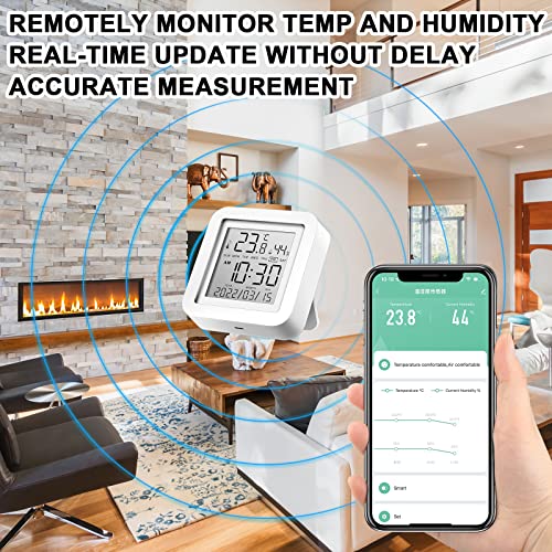 Snapklik.com : 2 Pcs Smart WiFi Temperature Monitor Temperature ...