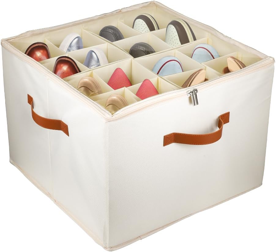 Picowe Shoe Organizer for Closet, Adjustable Dividers for Shoe Storage ...