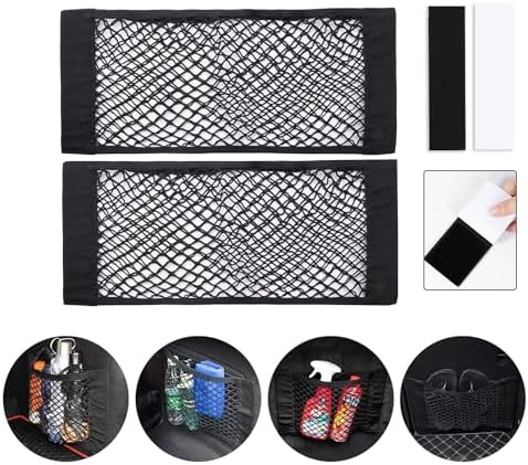 Car Campervan Storage Nets 4pcs, Elastic Mesh Van Net Pocket with ...