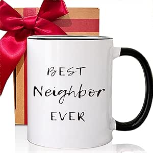 Amazon.com: SRIHBET Best Neighbor Ever Mugs, Coffee Cup for your Awesome Neighbor Co-Workers ...