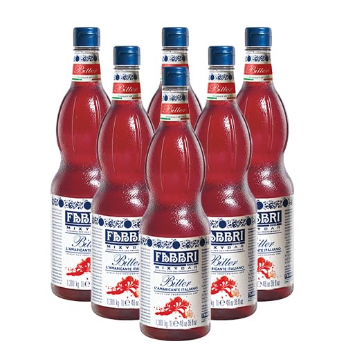 Amazon.com : Fabbri - Mixybar Bitter Syrup - 6 x 1 Litre : Grocery ...