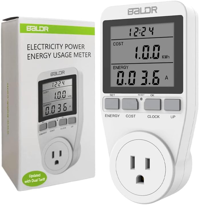 Amazon.com: TS-836A Plug Power Meter Energy Voltage Amps Electricity ...