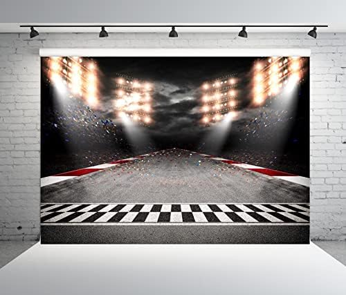 Amazon.com: BELECO 7x5ft Fabric Racing Backdrop Motorsport Finish Line ...