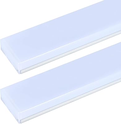 Beeveer 2 Pcs 48 Inch Fluorescent Light Covers Wrap Around Light ...