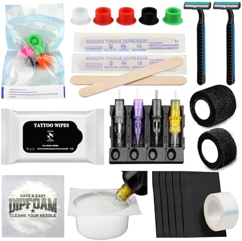 Amazon.com: Tattoo Supplies Kit -,Convention Tattoo Pack Essential ...