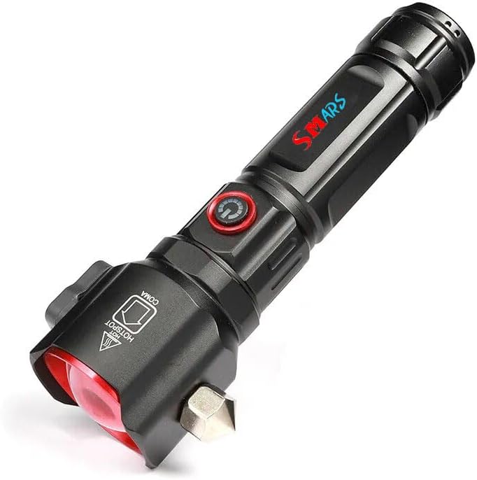 smars Multi-Functional High Power LED Flashlight with USB Charging COB ...