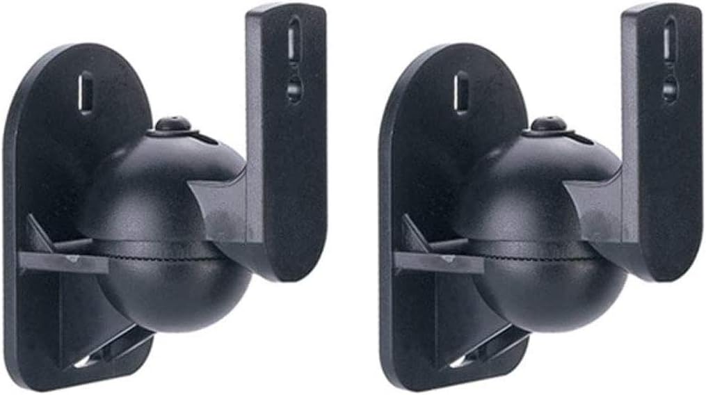techsol Universal Speaker Wall Brackets, Pack of 4, Black : Amazon.co ...