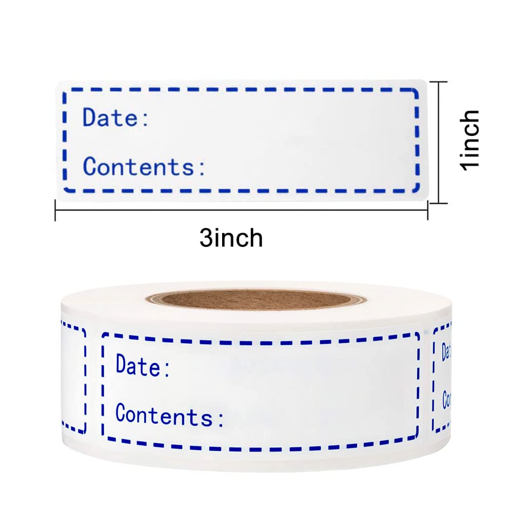 Snapklik.com : 320pcs Removable Freezer Labels, 1 X 3 Inch Food Storage ...
