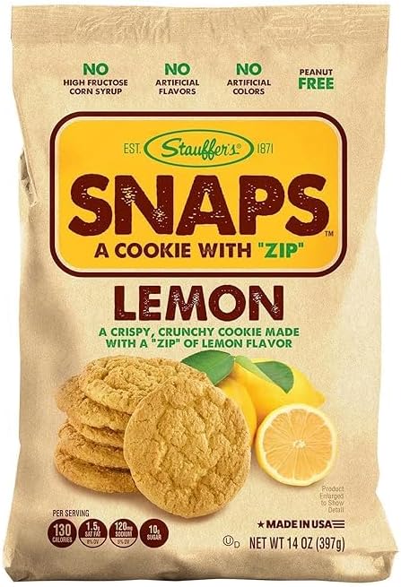 Amazon.com: Stauffer's Original Recipe Lemon Snaps 14 oz. Bags (3 Bags ...