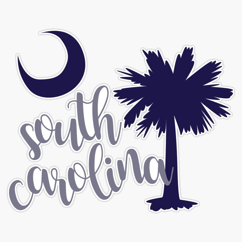 Amazon.com - South Carolina Sticker Bumper Sticker Vinyl Decal 5"