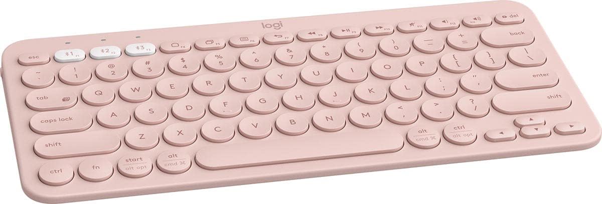 Logitech K380 Tastiera, Layout ‎Francese AZERTY - Rosa : Amazon.it ...