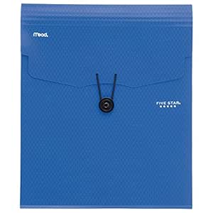 Five Star Expanding File Folder, 5-Pocket Vertical Expandable File Folder, Blue (72699) : Amazon ...