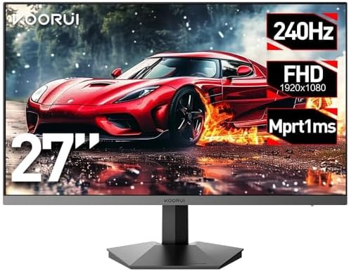 Amazon.com: GTek 240Hz Gaming Monitor, 27 Inch Frameless Display Full ...