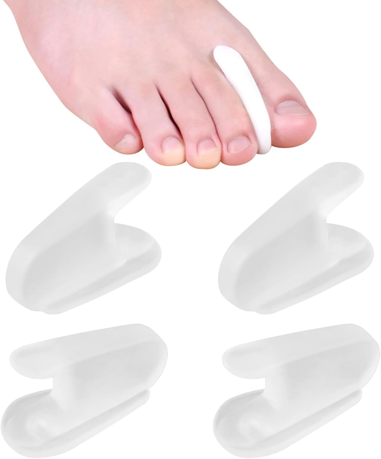 Polymer Gel Toe Separators for Overlapping Toes - Pain Relief, Correct ...