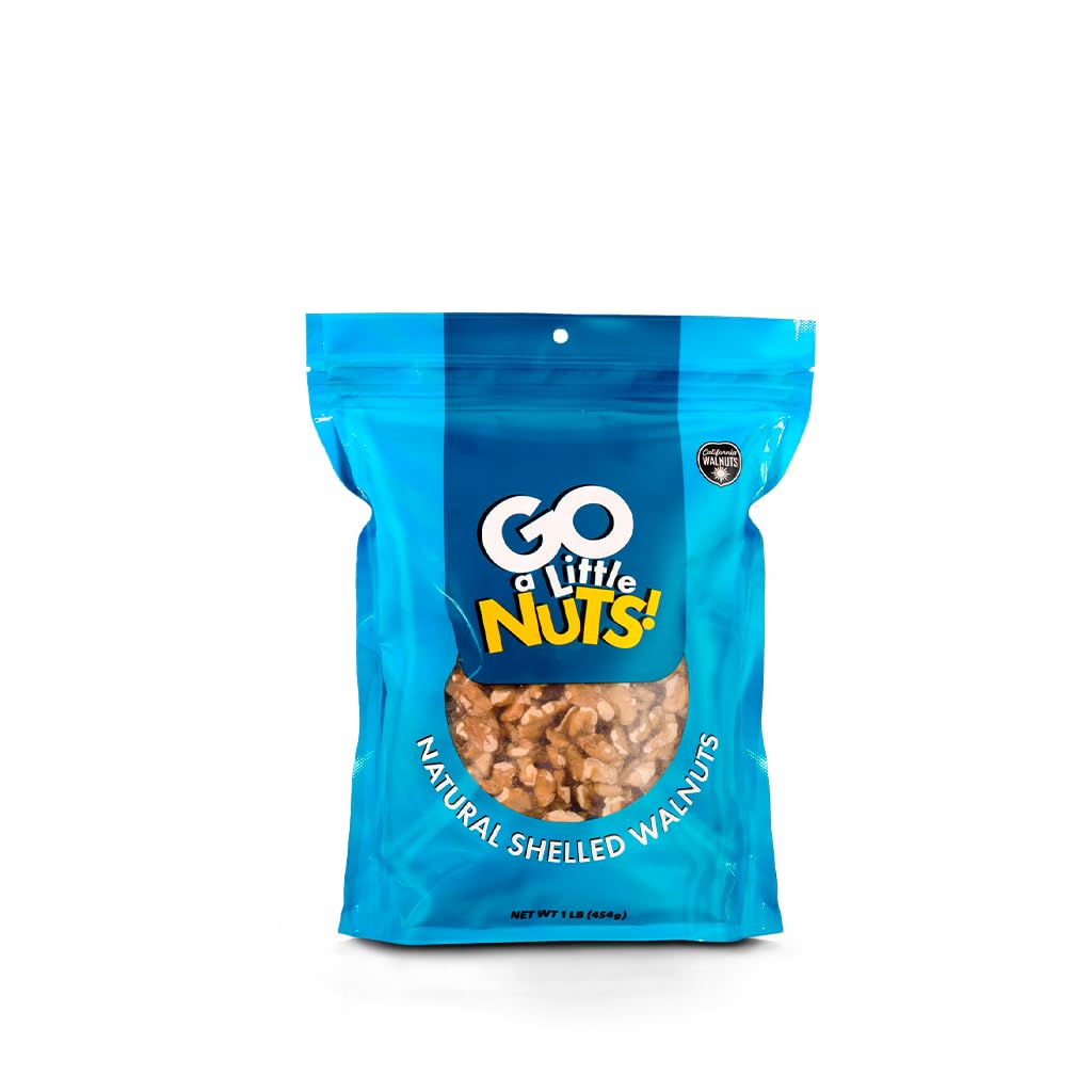 Amazon.com : Go a Little Nuts Shelled Walnuts, 1 lb - 1 unit (1 Unit ...