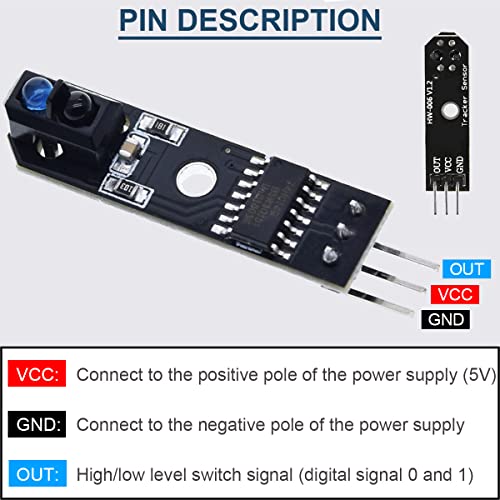 Snapklik.com : DAOKAI 5Pcs Infrared Tracking Sensor Modules Smart Car TCRT5000 1-Channel Tracker ...