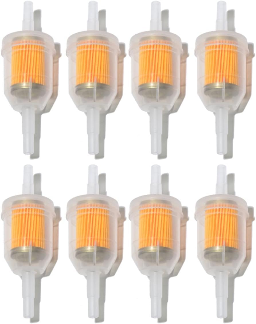8 Pcs Fuel Filters 1/4 x 5/16 Inch, Inline Fuel Filter Kit, Gas Inline ...