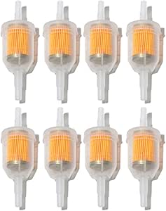 8 Pcs Fuel Filter 1/4 x 5/16 Inch, Gas Inline Small Engine Fuel Filters ...
