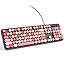 Amazon.com: KNOWSQT Wired Computer Keyboard - Milk Tea Colorful Full ...