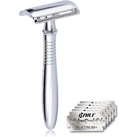 Amazon.com: BAILI Butterfly Open TTO Double Edge Metal Safety Razor Wet ...