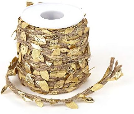Amazon.com: YuCool 98 Feet 5MM Burlap Leaf Ribbon, Natural Wall Hanging ...