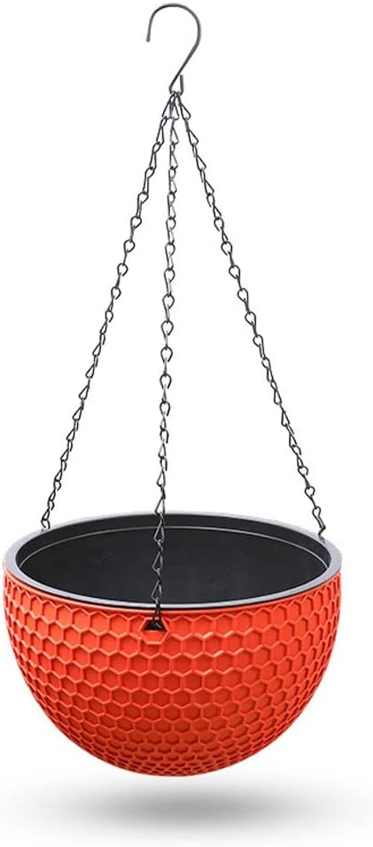 Amazon.com: Outdoor Indoor Garden Plant Pots Hanging Plastic Flower Pot ...