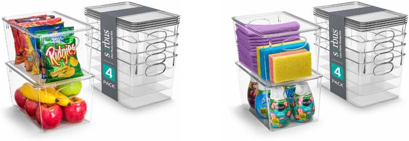 Amazon.com - Sorbus Large Storage Containers with Lids (Bundle of 8 Bins)