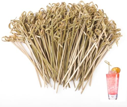 Cocktail Sticks, 200 Pcs Natural Bamboo Skewers, Cocktail Accessories ...
