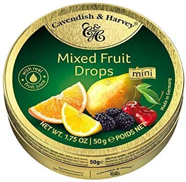 Amazon.com : Cavendish & Harvey | Mixed Fruit Hard Candy Drops | 1.75 ...