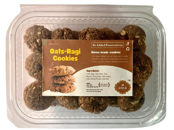 Shri Jain Ji's | Chocochip cookies | Oats-Ragi Millet Cookies 125g ...